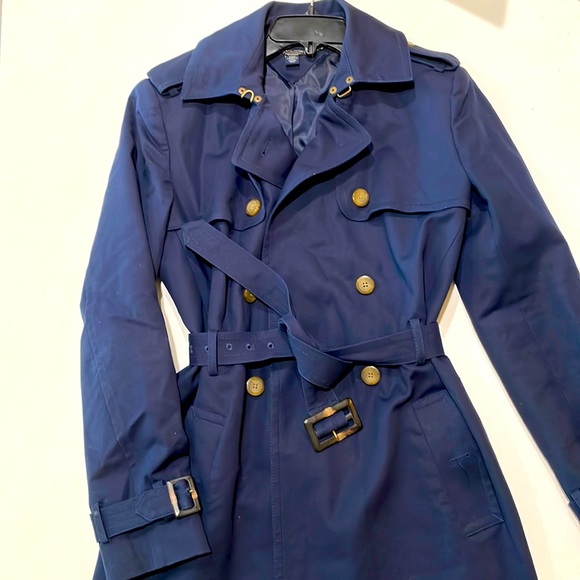Jackets & Coats | Tommy Hilfiger Navy Blue Trench Coat | Poshmark